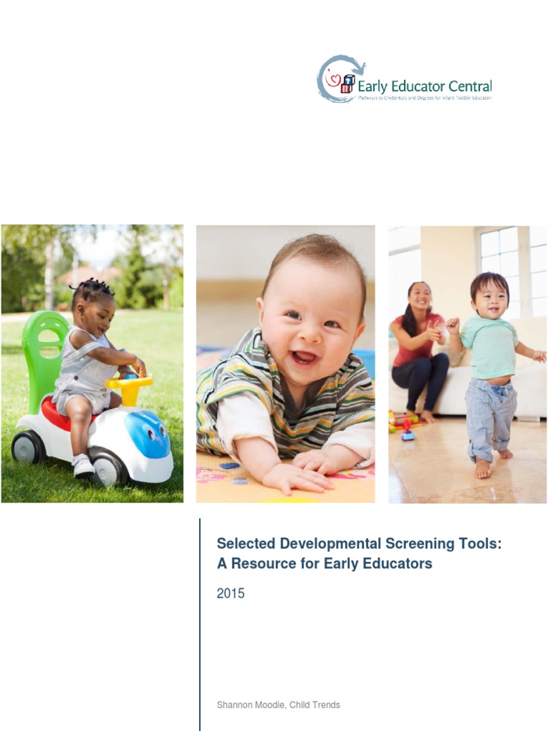 Selected Developmental Screening Tools A Resource For Early Educators ...