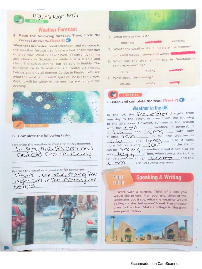 Weather Forecast Aguilar Lugo Mia Juliette3H | PDF