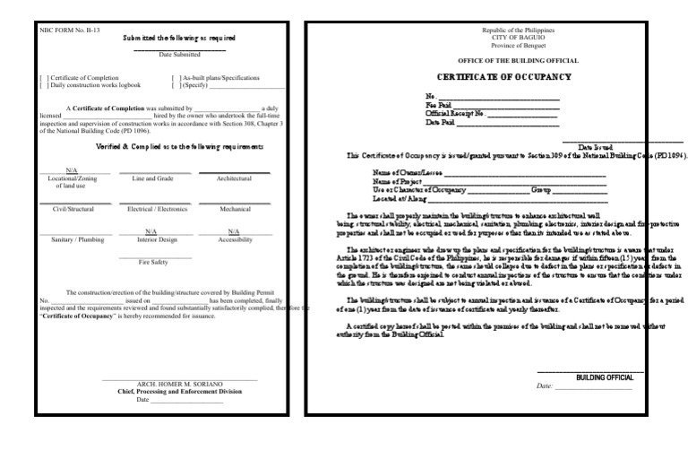 Building Completion & Occupancy Guide | PDF | Building Code | Fire Safety