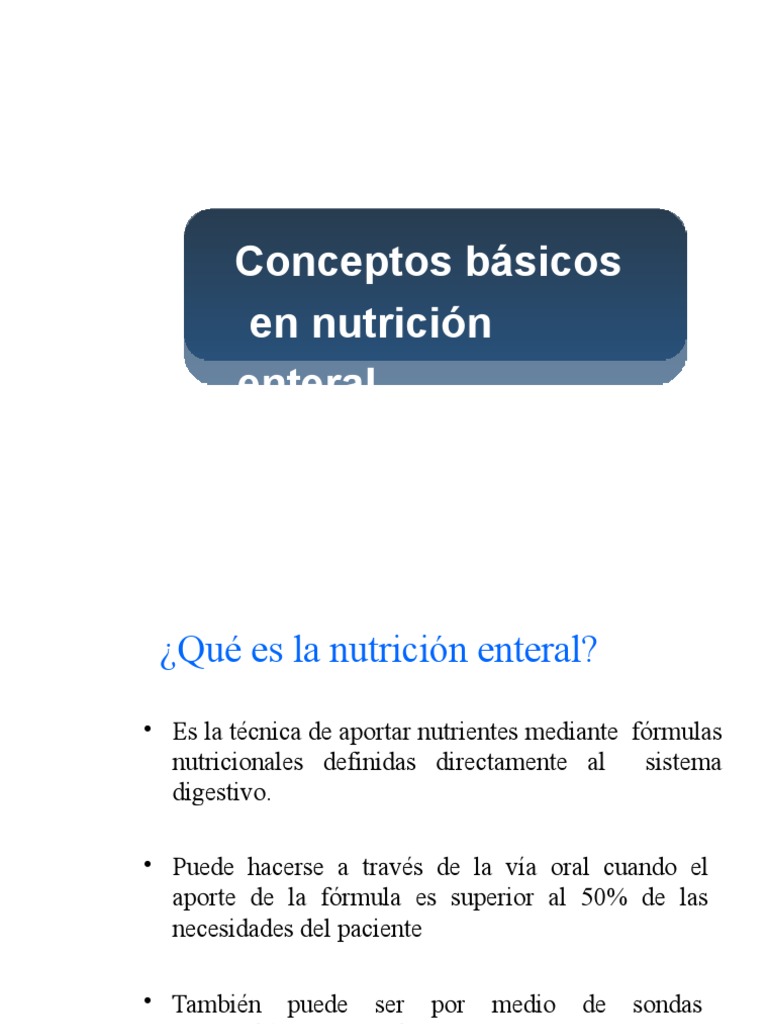 Alimentacion Por Sonda | PDF | Medicamentos con receta | Medicina CLINICA