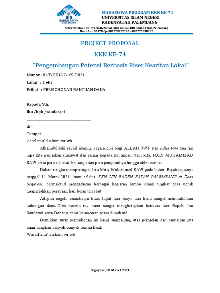 Proposal Segayam | PDF | Perjalanan