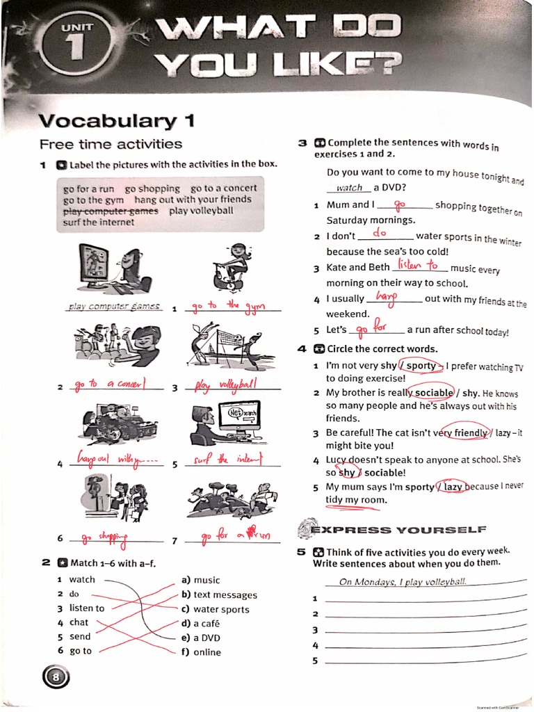 Pulse 2 Workbook - pg8 | PDF