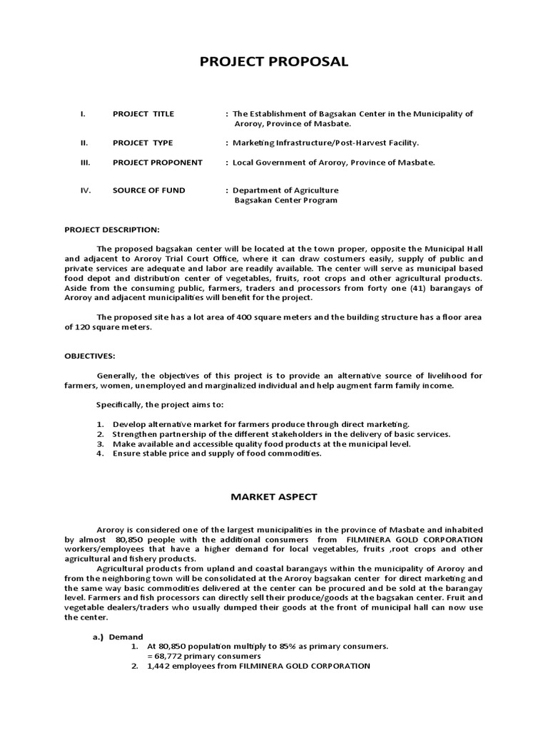 Project Proposal | PDF | Agriculture | Farms
