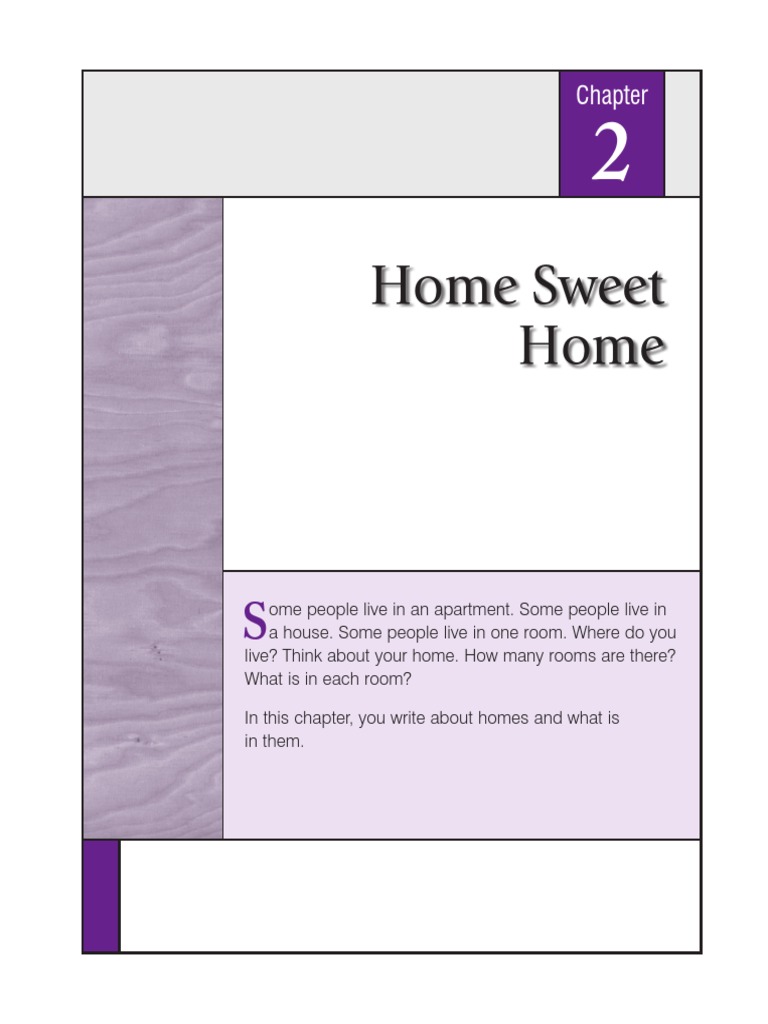 Home Vocabulary and Writing Guide | PDF | Bedroom | Room