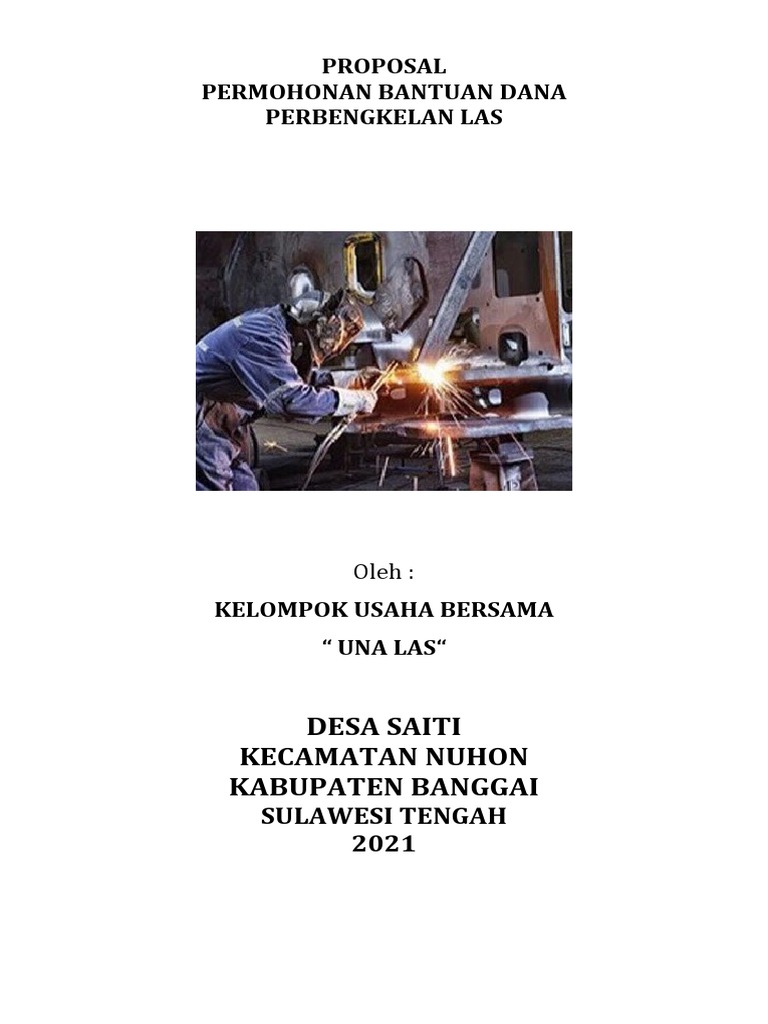 Proposal Bengkel LAS | PDF