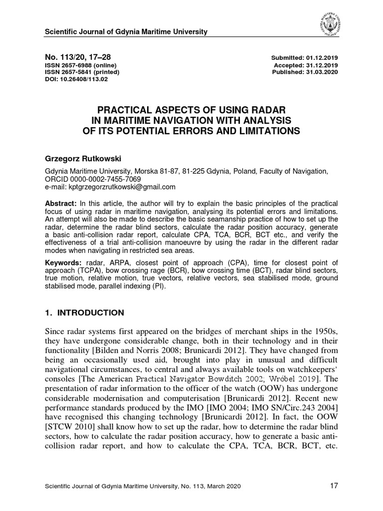 Radar Training | PDF | Radar | Navigation