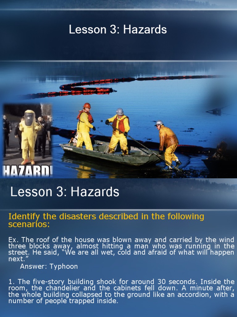 Lesson 3 Hazards | PDF | Hazards