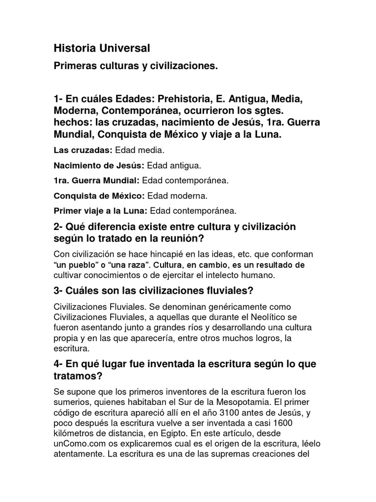Historia Universal 3 | PDF