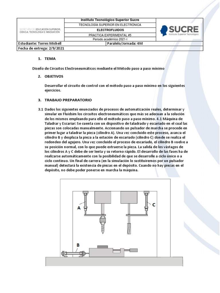 Practica Experimental 5 Electrofluidos | PDF | Relé | Perforar