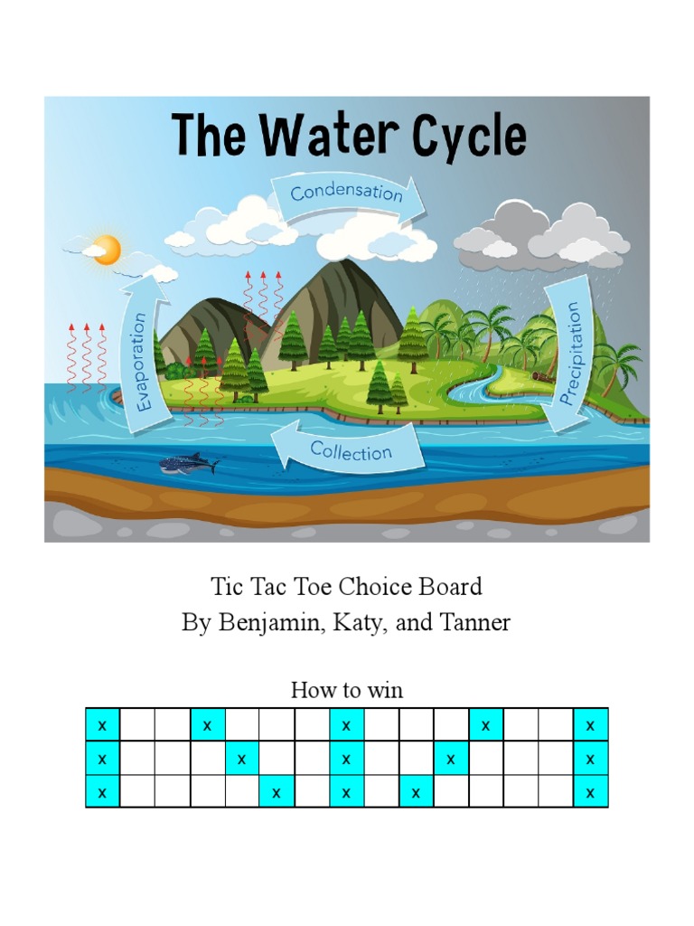 Water Cycle Tic Tac Toe Board | PDF | Language Arts & Discipline