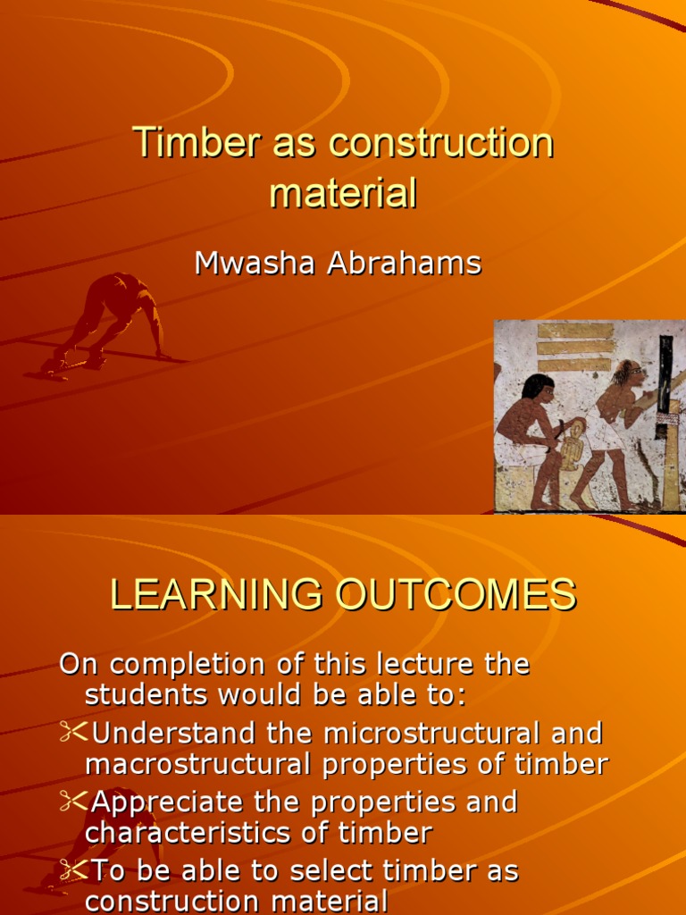 Timber Lecture 2020 Modified XX | PDF | Wood | Lumber