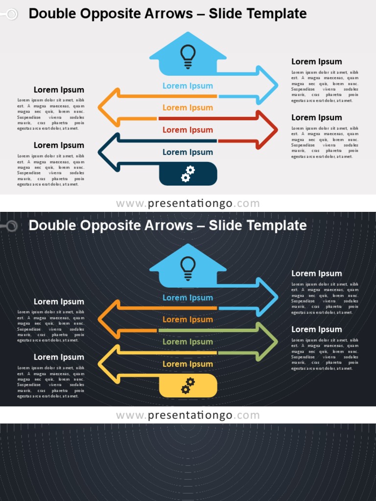 2 0902 Double Opposite Arrows Infographics PGo 16 - 9 | PDF