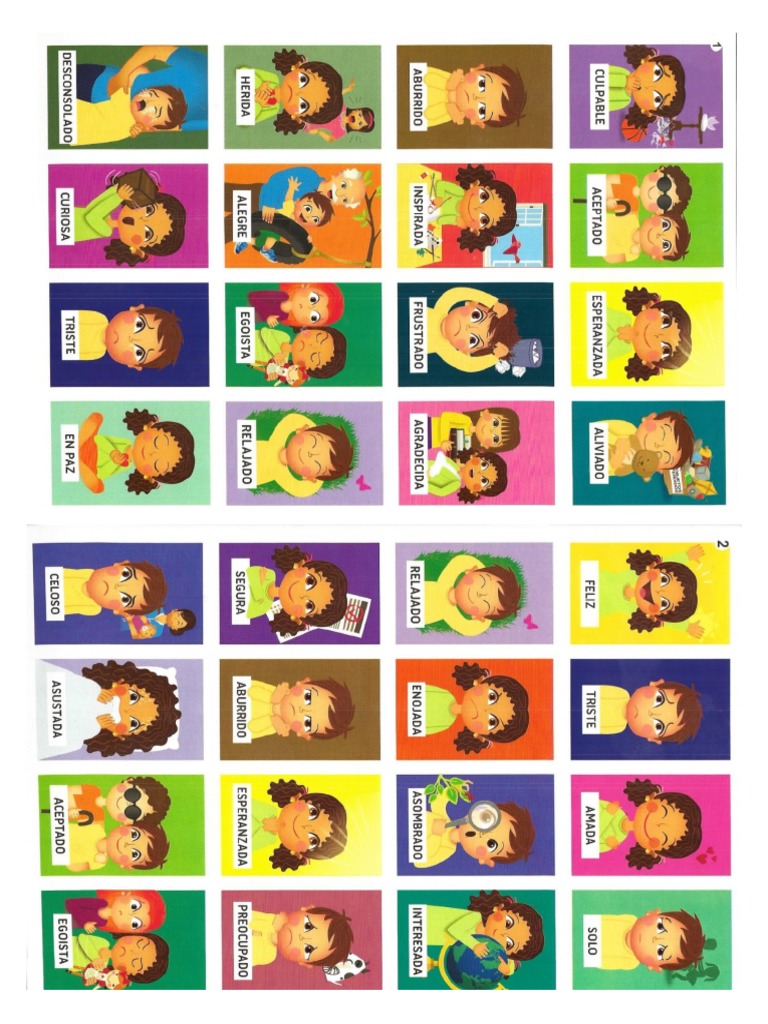 Loteria de Las Emociones | PDF