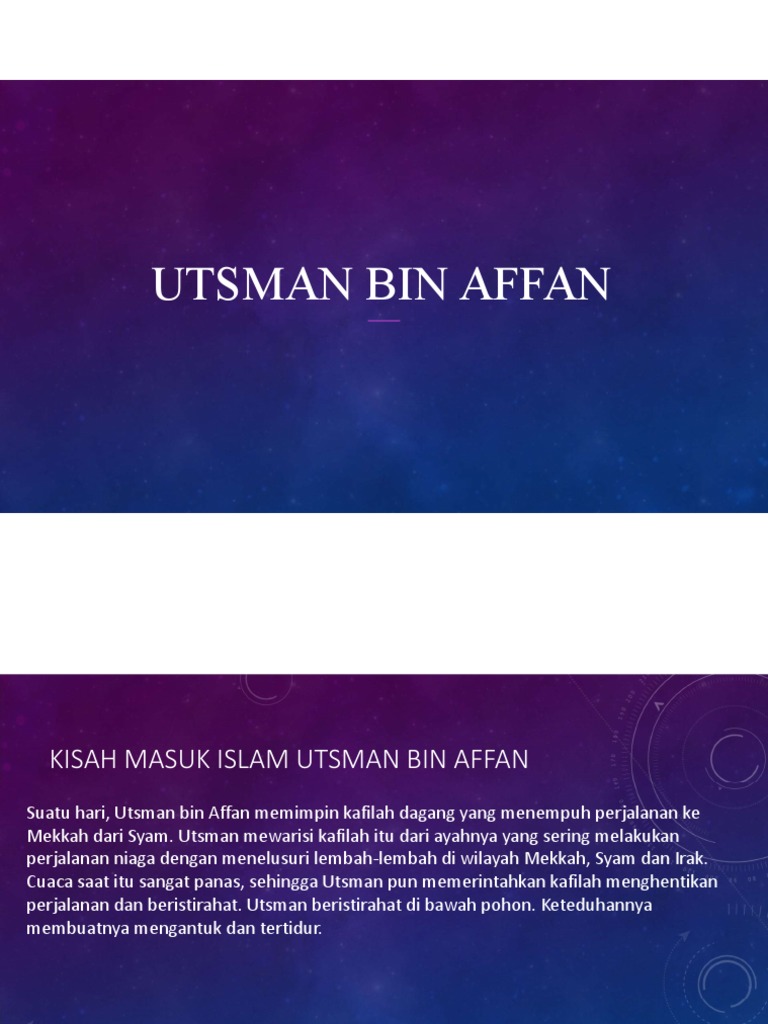 Kisah Utsman Bin Affan | PDF