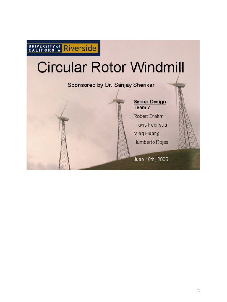 Magnus Effect Windmill Design | PDF | Power (Physics) | Torque