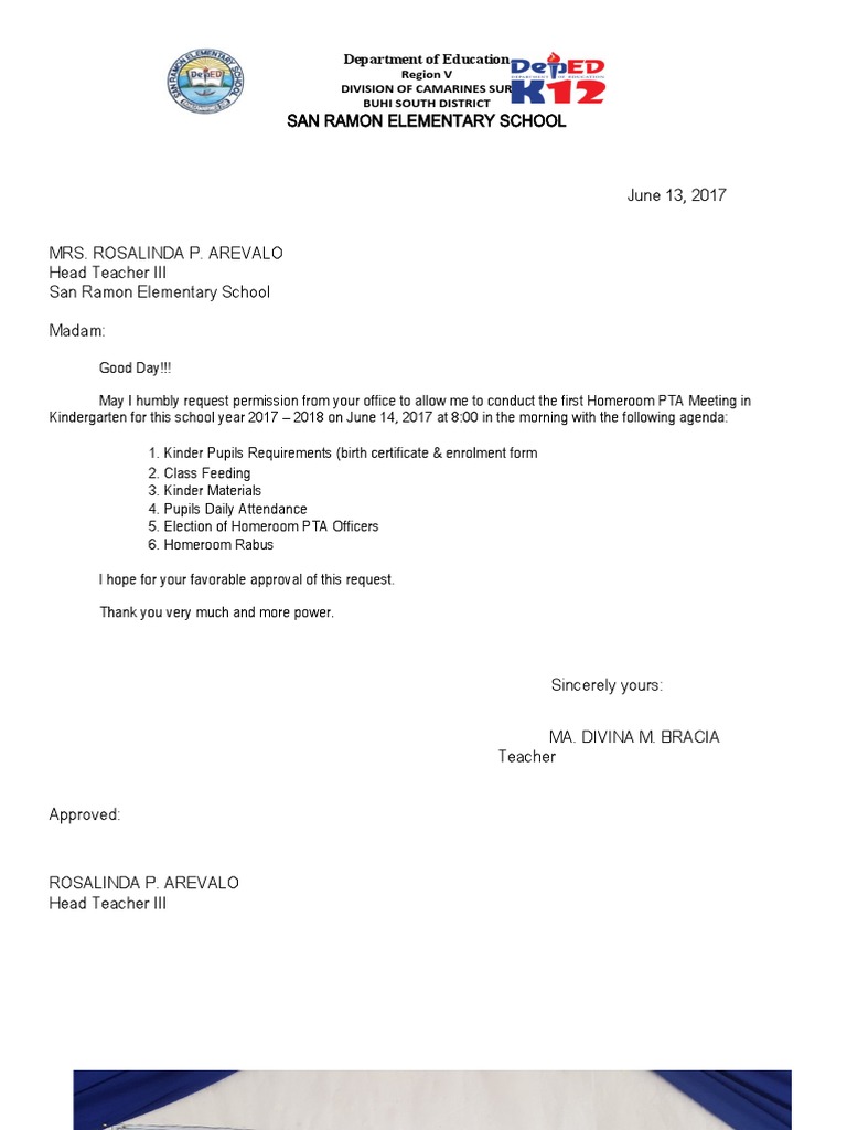 Letter Request For Hpta | PDF