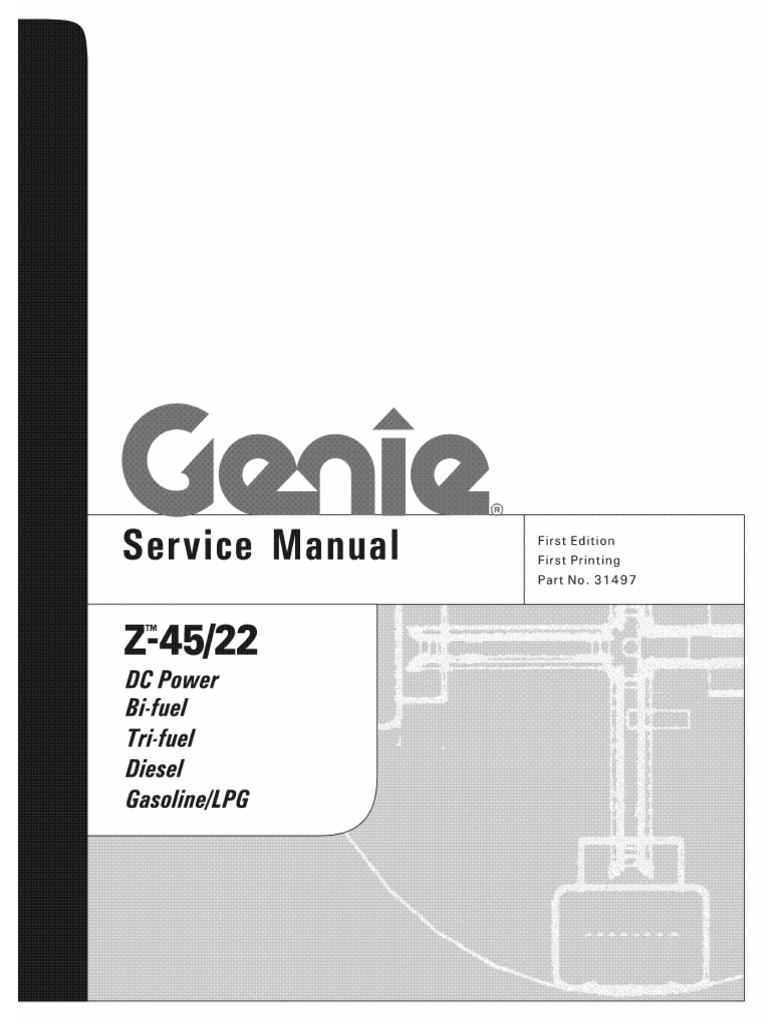 Genie Z45/22 Service Manual Notice | PDF