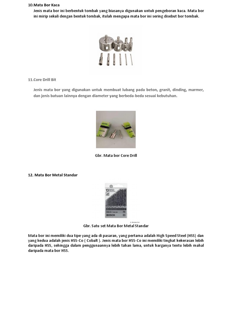 Type Mata Bor | PDF