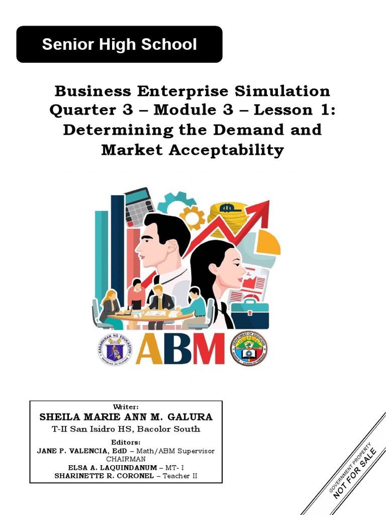 ADM BES MODULE 3 Determining The Demand and Market Acceptability | PDF ...