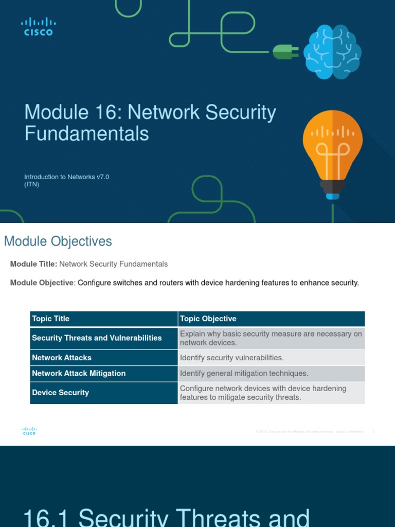 Module 16 - Network Security Fundamentals | PDF | Malware | Denial Of ...