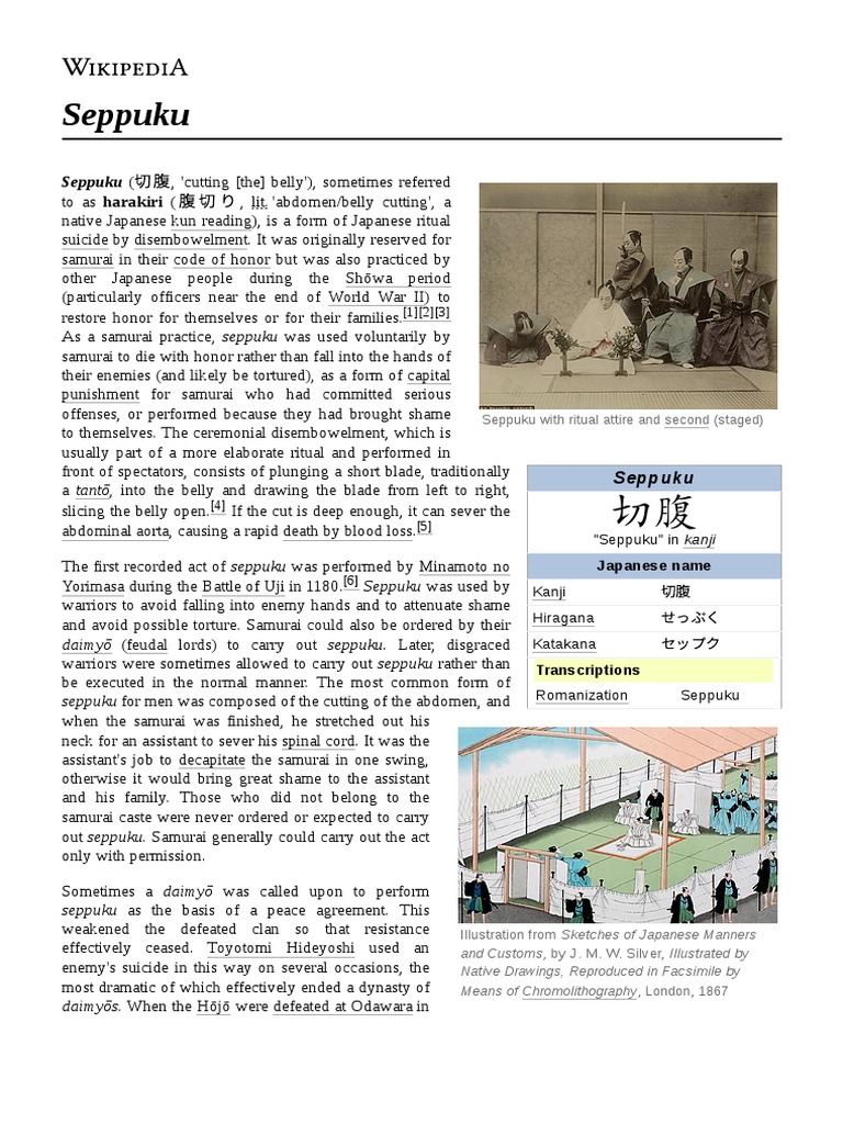 Seppuku | PDF | Japan