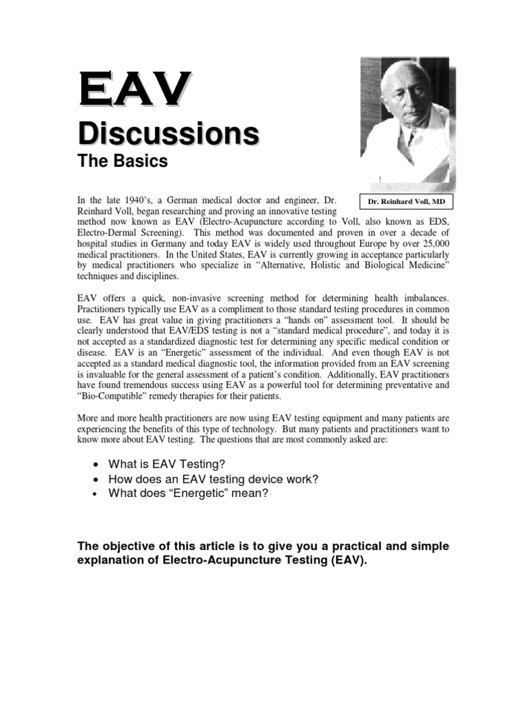 The Basics of EAV Testing | PDF | Electrical Resistivity And ...