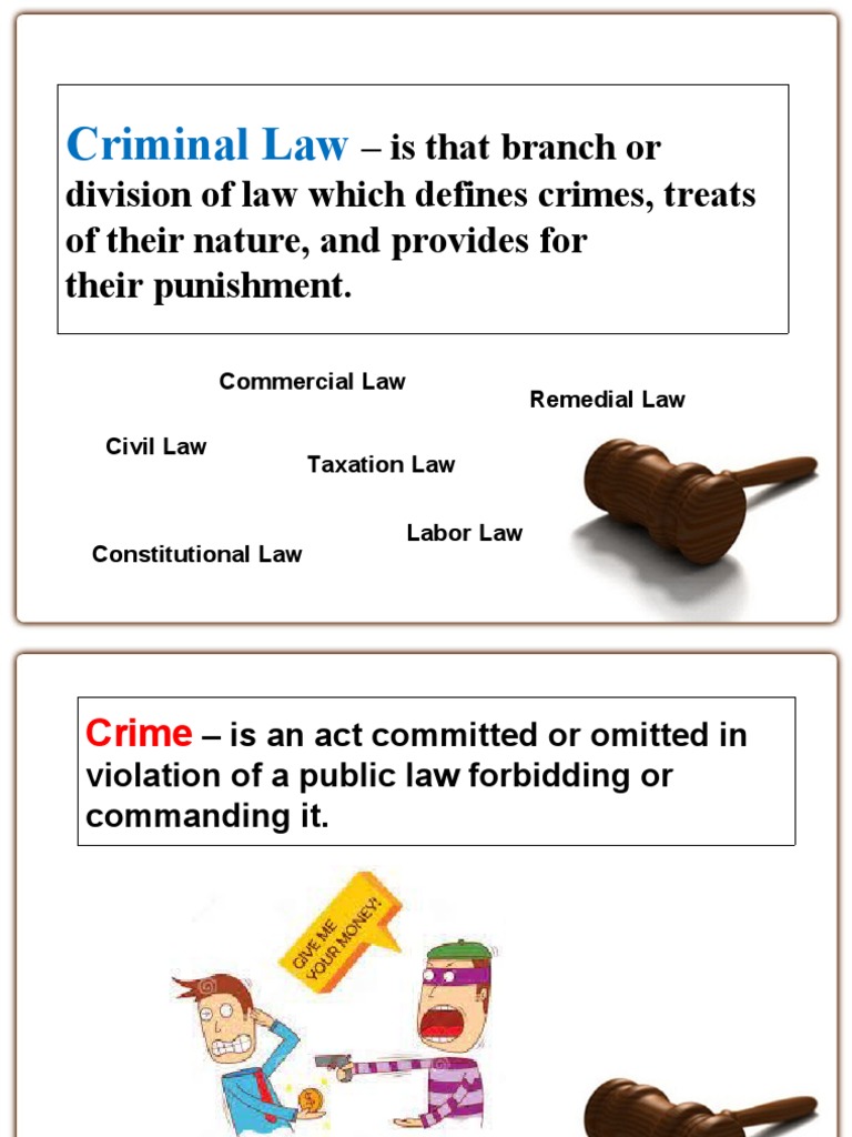 Criminal Law 1-Introduction | PDF | Crime & Violence | Crimes