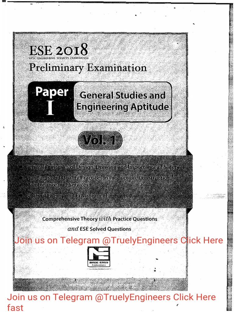 53 Ese Prelims General Studies Vol 1 Pdf