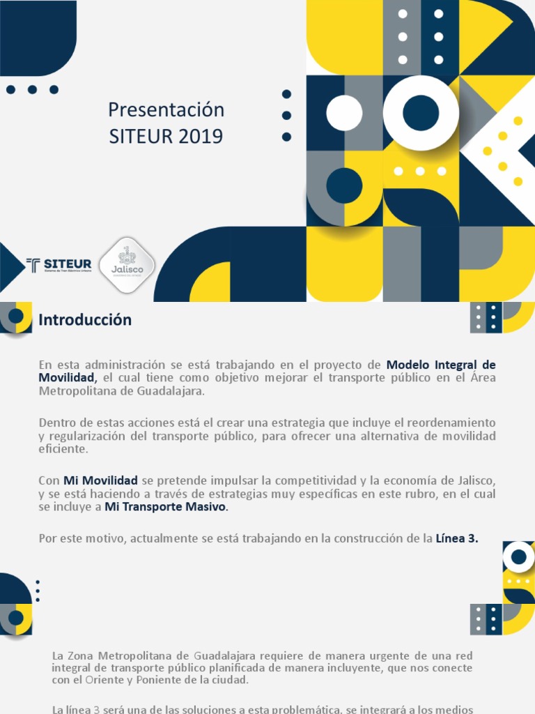 Mapa de la Línea 3 del SITEUR | PDF | Transporte ferroviario | Transporte