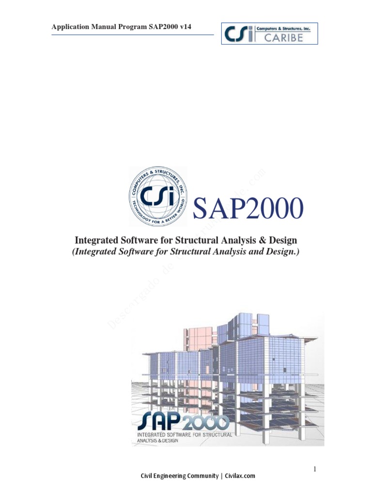 SAP2000 Software Manual (English) | PDF | Deformation (Engineering ...