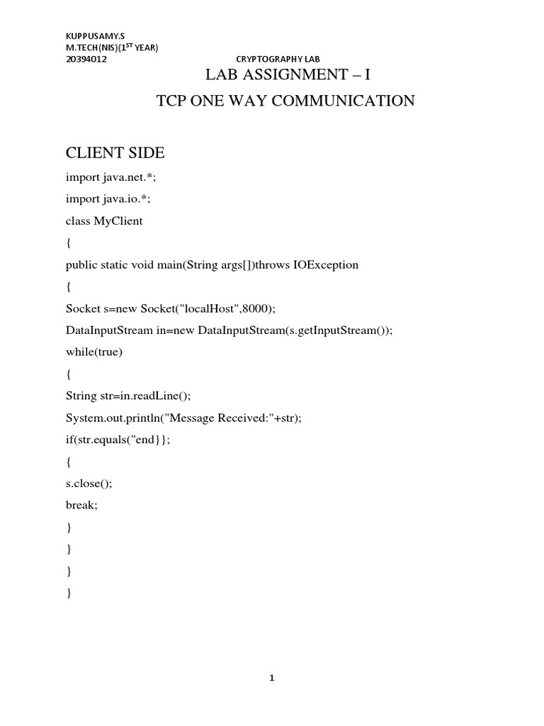 LAB ASSIGNMENT With Output | PDF | Encryption | Cryptography