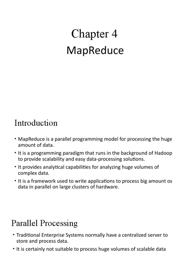 Mapreduce A Parallel Processing Model For Big Data Pdf Apache Hadoop Map Reduce