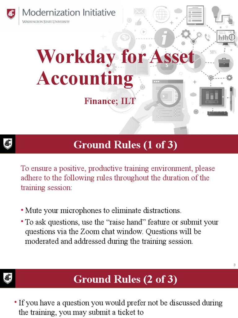 Workday Asset Management Training Guide | PDF | Depreciation | Cost