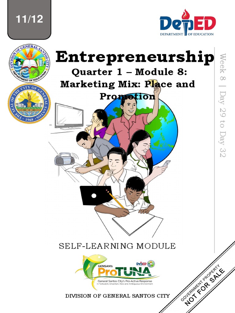 Entrepreneurship: Quarter 1 - Module 8: Marketing Mix: Place and ...