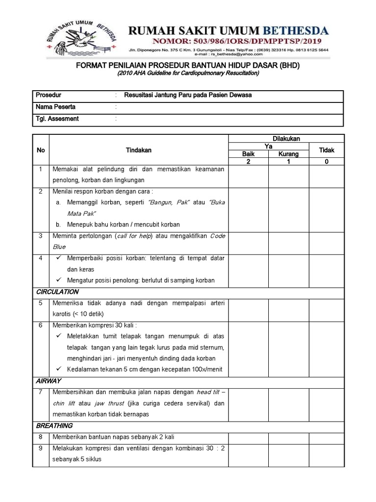 Format Penilaian Lomba BHD | PDF