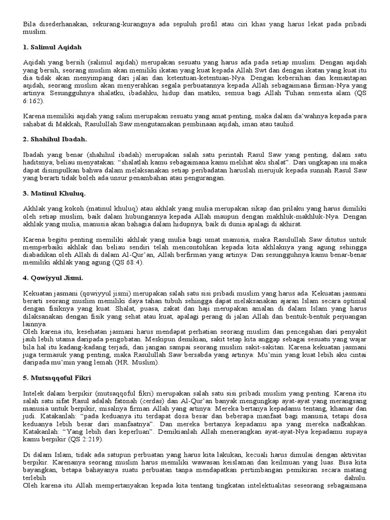 10 Muwashofat Dan Visi Misi Yayasan | PDF