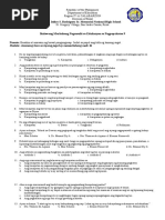 ESP 9 3rd Quarter Exam SY 2016-2017 | PDF