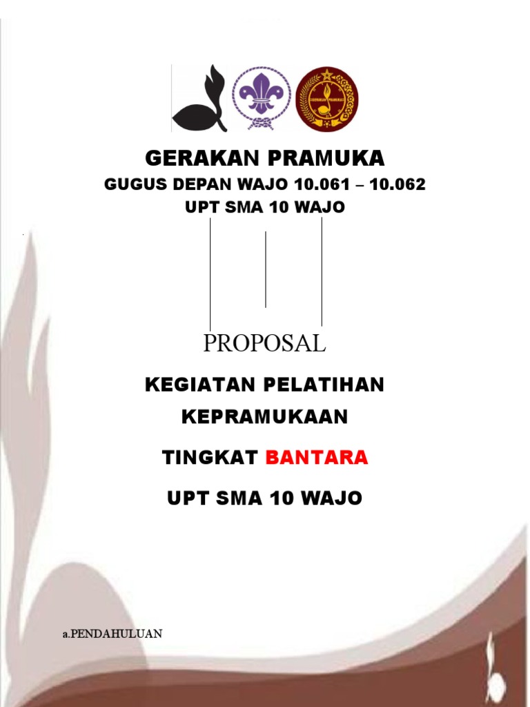 Proposal Pramuka | PDF