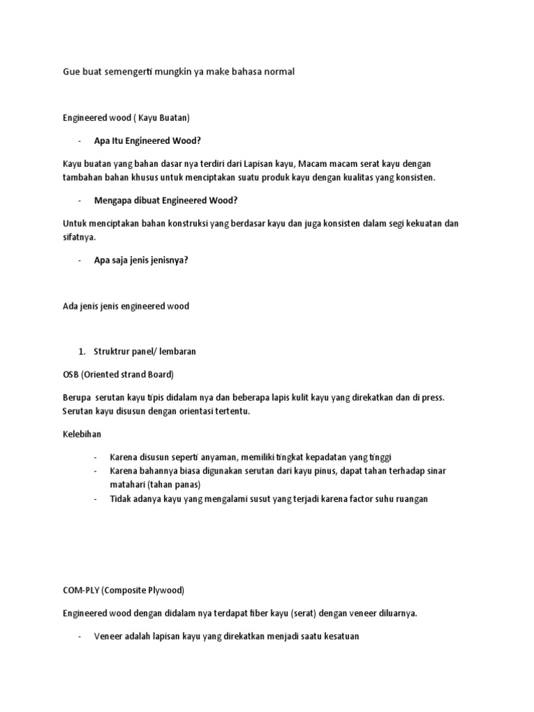 Engineered Wood | PDF