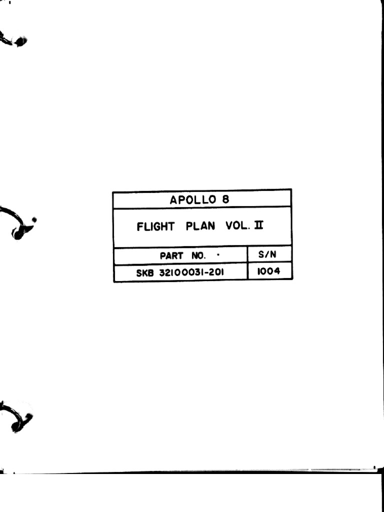 Apollo 8 Flight Plan Vol II | PDF | Teaching Methods & Materials ...