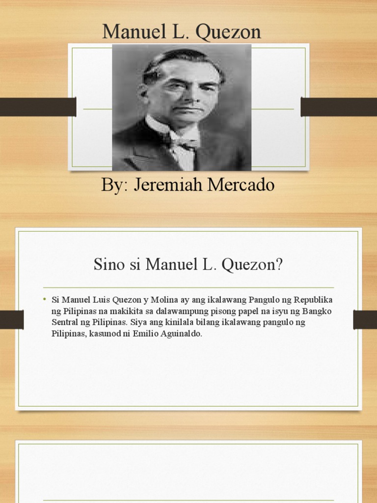 Talambuhay Example English Manuel L Quezon 20190216 Manuel L. Quezon