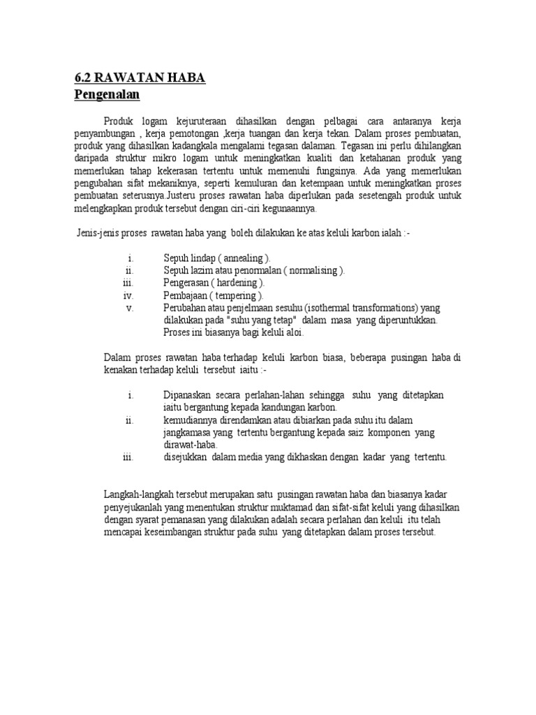 Proses Rawatan Haba 32 | PDF | Sains & Matematika