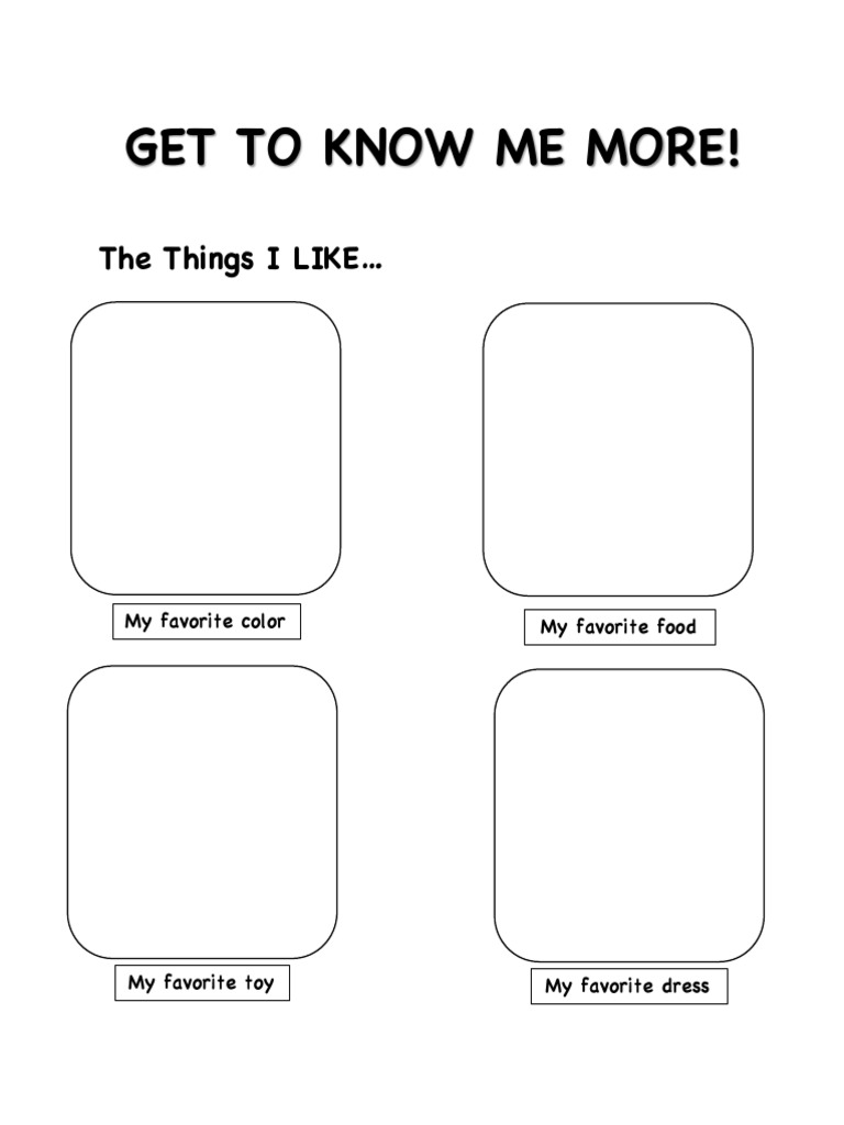 The Things I LIKE | PDF | Language Arts & Discipline | Self-Improvement