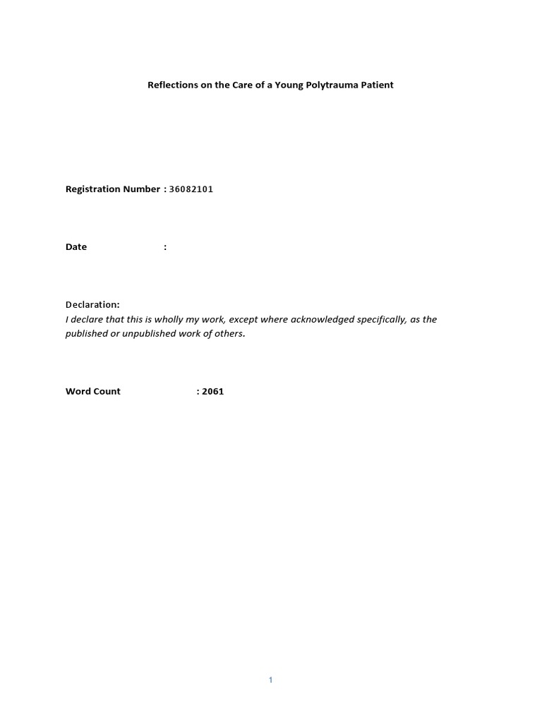Case Reflection | PDF | Intensive Care Unit | Palliative Care