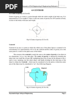 Areas and Centroids Table PDF | PDF | Area | Triangle Geometry