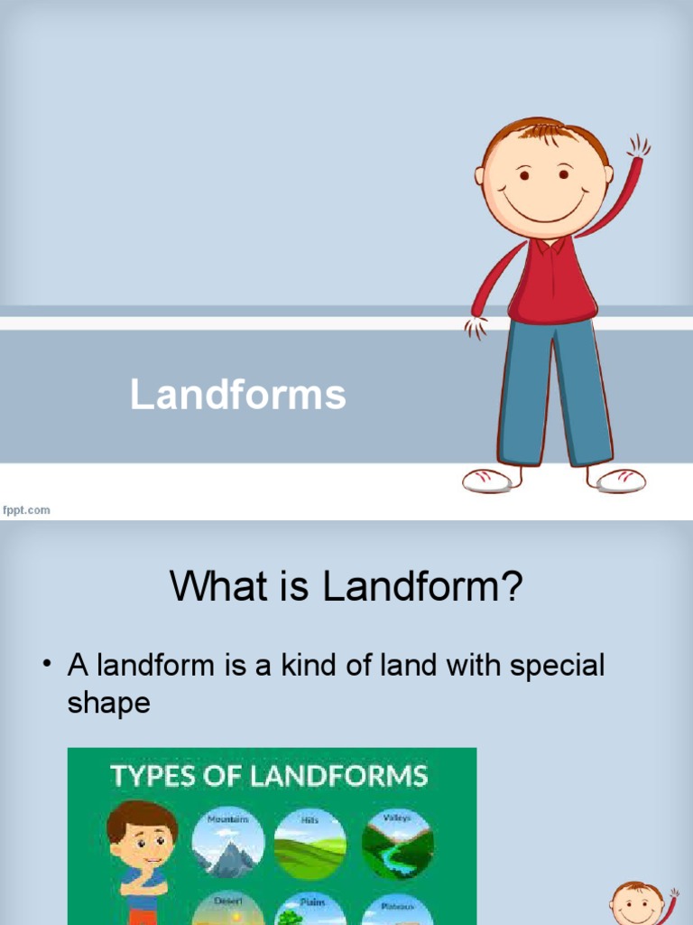 Landforms | PDF | Science & Mathematics