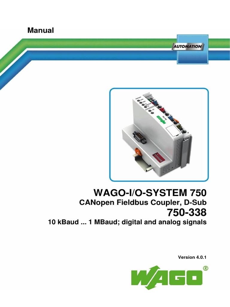 Manual Wago 750-338 | PDF | Computing | Computer Engineering