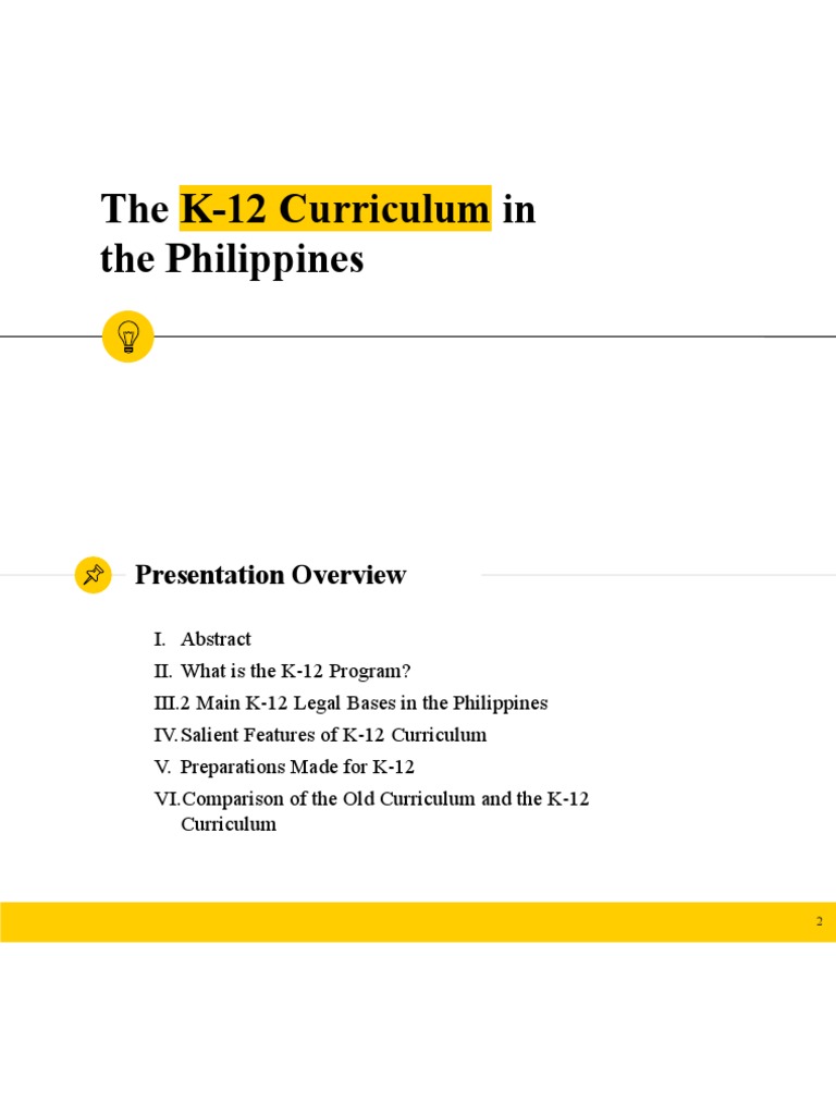 K-12 Curriculum Overview Philippines | PDF | Curriculum | K–12