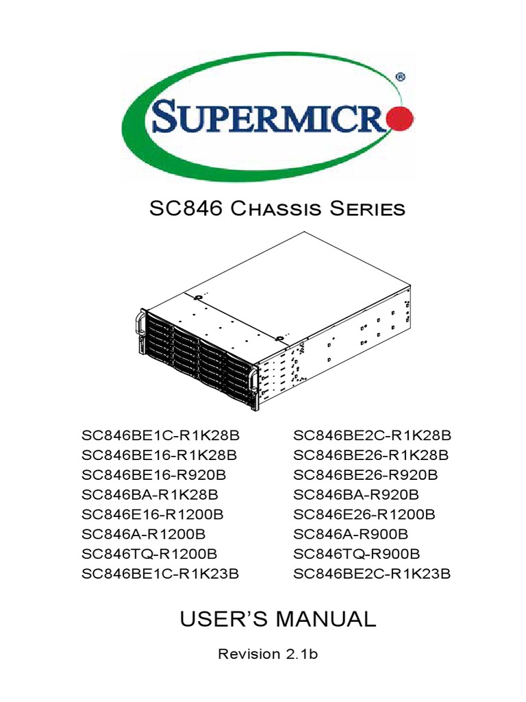 SC846 | PDF | Electricity | Computer Science
