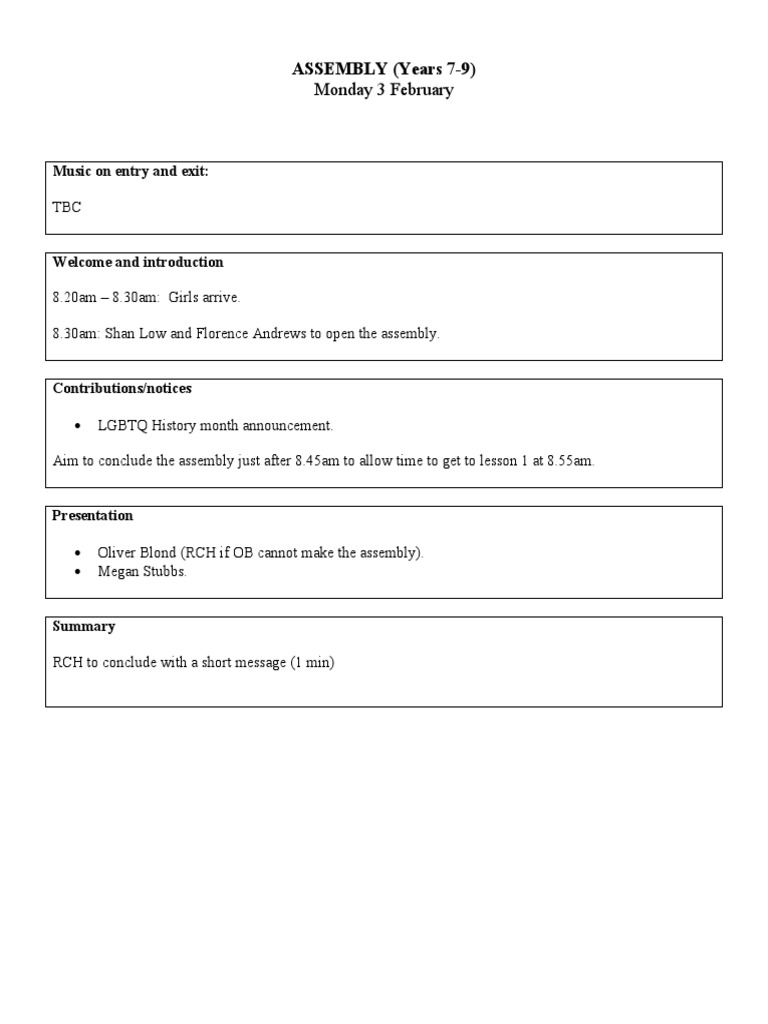 Assembly Document 03.02.20 - YR 7-9 | PDF